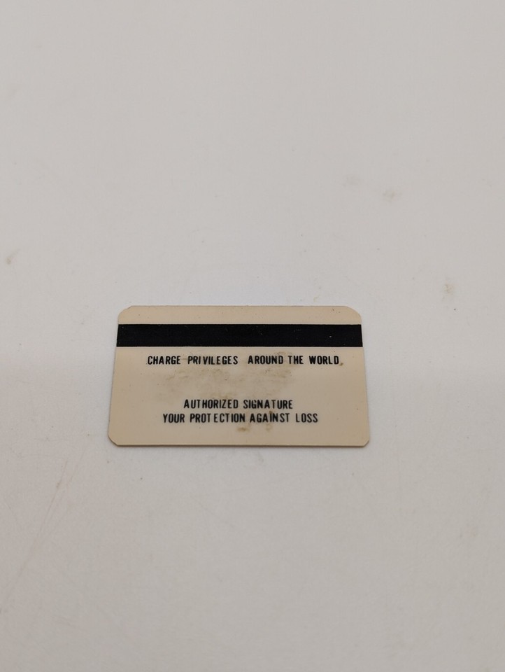 Vintage 1970’s Plastic World Wide Bank of America Visa Card Miniature ...