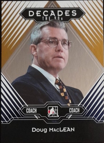 2013 - 2014 ITG Doug MacLean Decades The 90's Gold /30 #156 Hockey Card | eBay