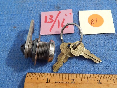 1950s Arcade Game Lock & Key ~ 13/16 inch Chicago Lock & two keys 2420 ...