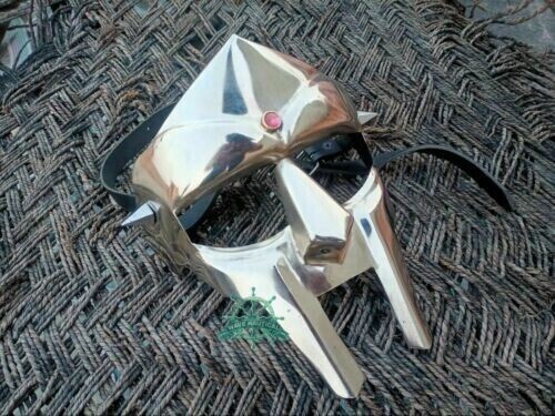 MF Doom Gladiator Mask Silver Finish in Metal Mask doom gladiator face ...
