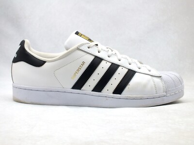 Adidas Superstar Men's Athletic Sneakers White/Blk/White PWI 001001 Sz ...