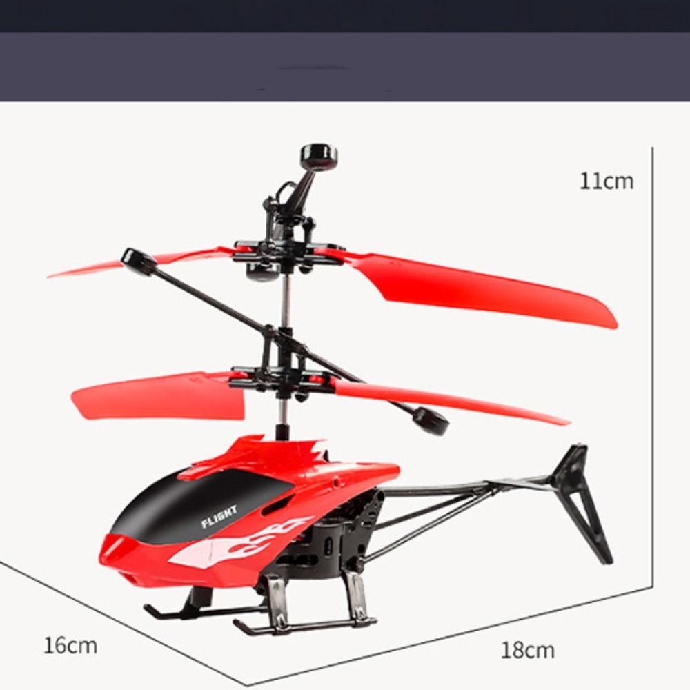 Black Blue Red RC Helicopters Plastic Drone Mini Flying Helicopter Toy ...