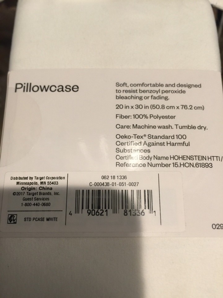 ROOM ESSENTIALS MICROFIBER PILLOWCASE STANDARD | eBay