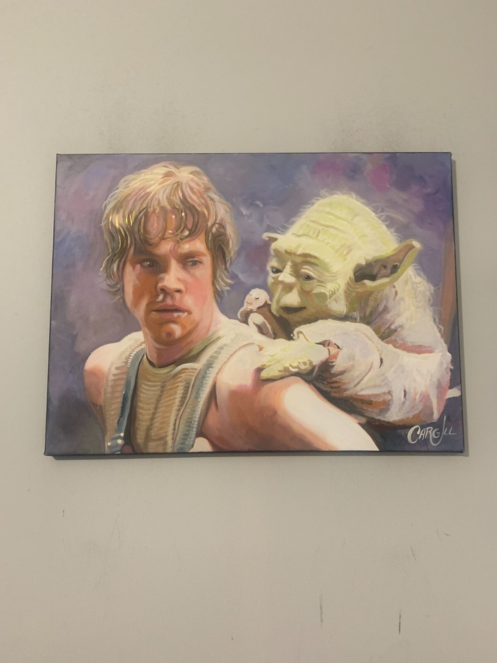 Joker Ledger "I'm a man of my word" Movie Art 12" x 18" Painting Chris ...