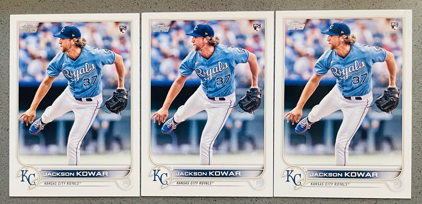 Jackson Kowar (3) Lot 2022 Topps Series 1 Baseball #264 Base Rookie ...