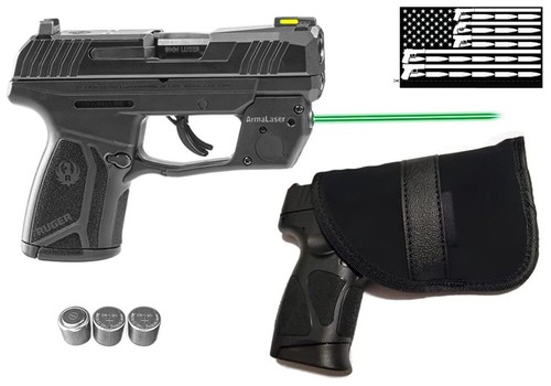 ArmaLaser TR38G for Ruger Max 9 - GREEN Laser Sight w/ Grip On & Pocket ...