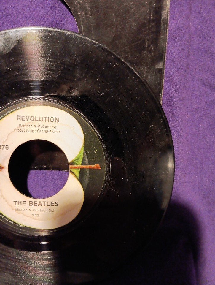 THE BEATLES Hey Jude / Revolution original 45 Record APPLE label | eBay