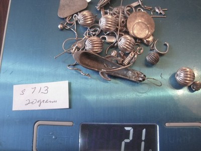 sterling silver scrap lot # S 713- 20 grams- silver is currently $2.68 ...
