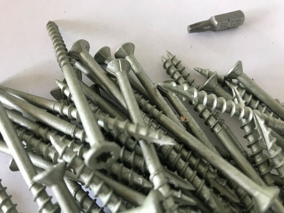 50 Pcs GRABBER GrabberGard #8 x 3 in Wood Exterior Deck Star Screws ...