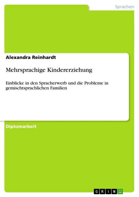 Mehrsprachige Kindererziehung von Alexandra Reinhardt (2010 ...