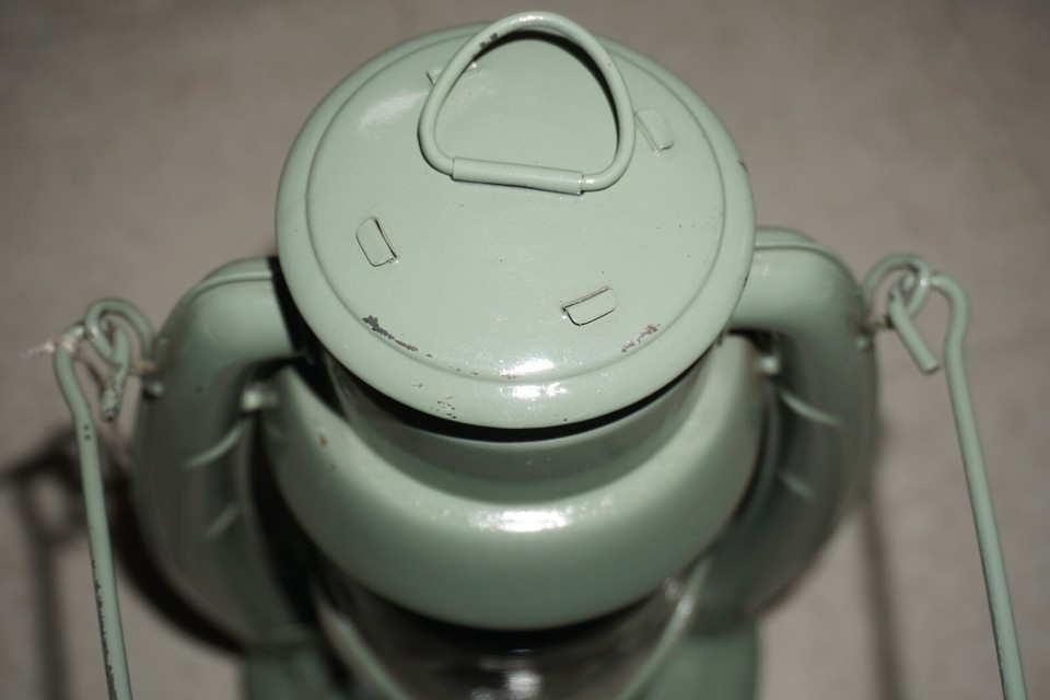 Vintage Camp Oil Fluid Lantern Crack Globe Signal Lamp No 250 Air Pilot ...