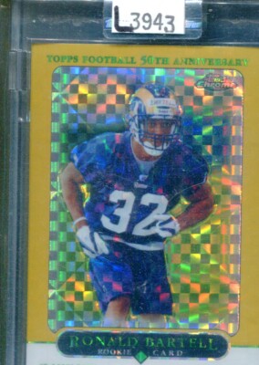2005 Topps Chrome Gold Xfractors #248 Ronald Bartell RC Rookie CArd ...