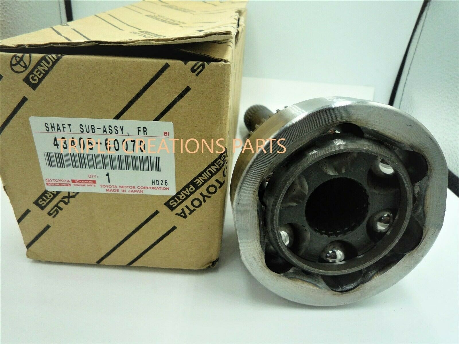 4340560070 Genuine Toyota Shaft Sub-Assy Front Axle Outer 43405-60070 ...