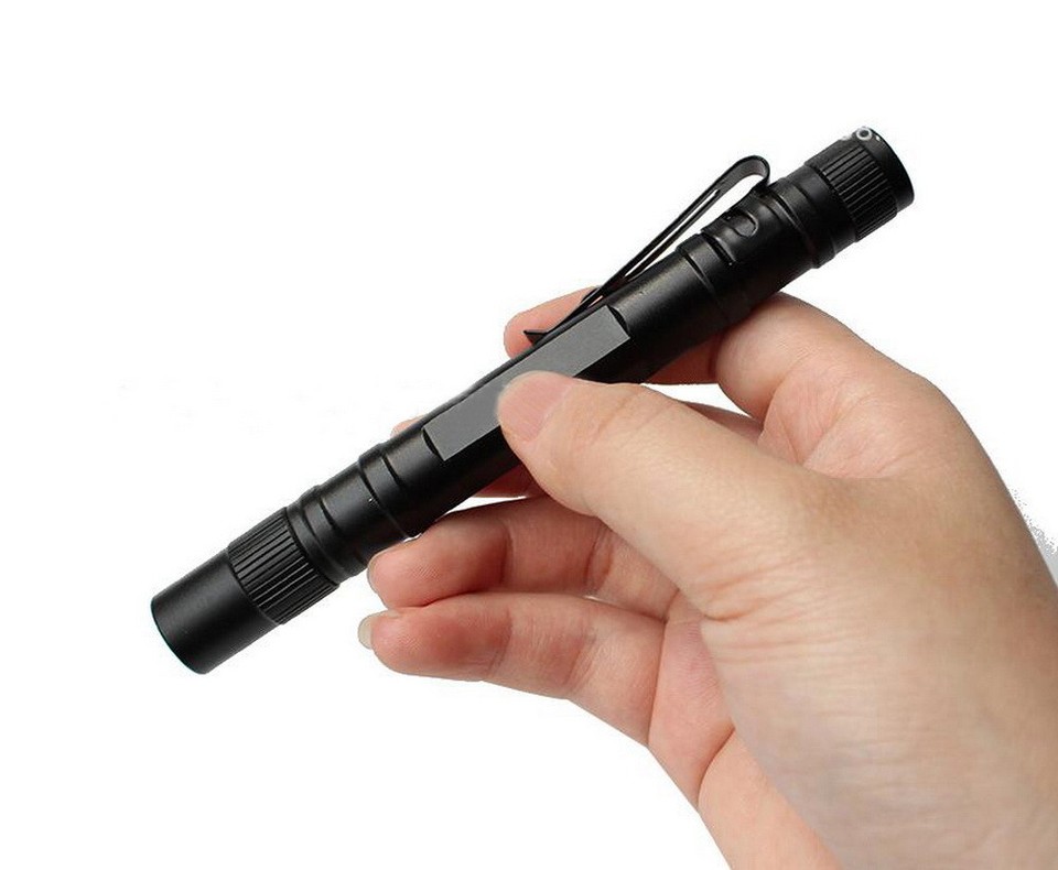 470nm Pen Type Blue Light LED Flashlight Hunting Night Vision Blue LED ...