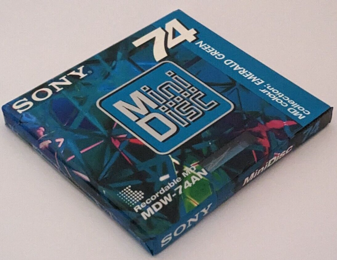 Sony MD-74 Minidisc / MDW-74AN – Emerald Green / 74 MINS / Recordable ...