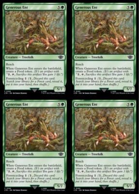 MTG - 4x GENEROUS ENT - Lord of the Rings (C) | eBay Australia
