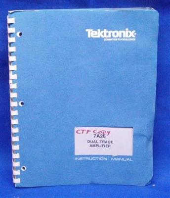 Tektronix 7A26 Amplifier Manual w/ SCHEMATICS | eBay