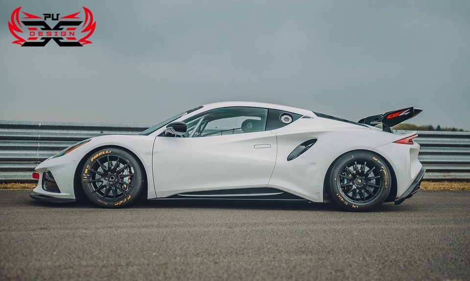 For Lotus Emira 2022-2024 Dry Carbon Fiber Rear Trunk Spoiler GT4 Style ...