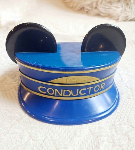 Vintage Disney Mickey Mouse Ears Train Conductor Trolley Car Toddler ...