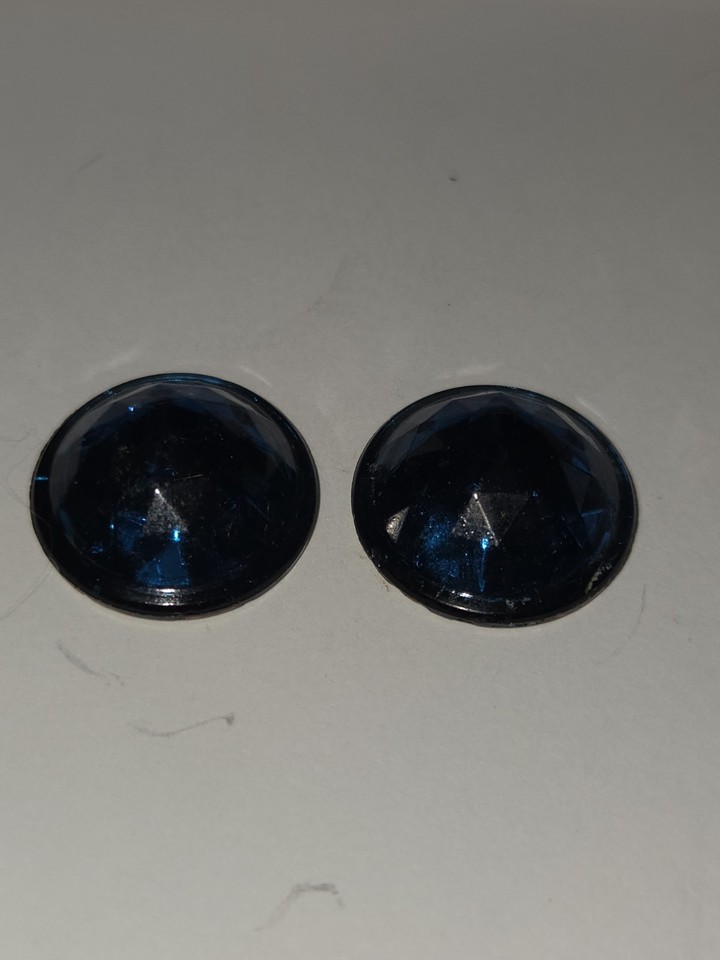Vintage ONS Blue Glass.motorcycle License Plate Reflectors | eBay
