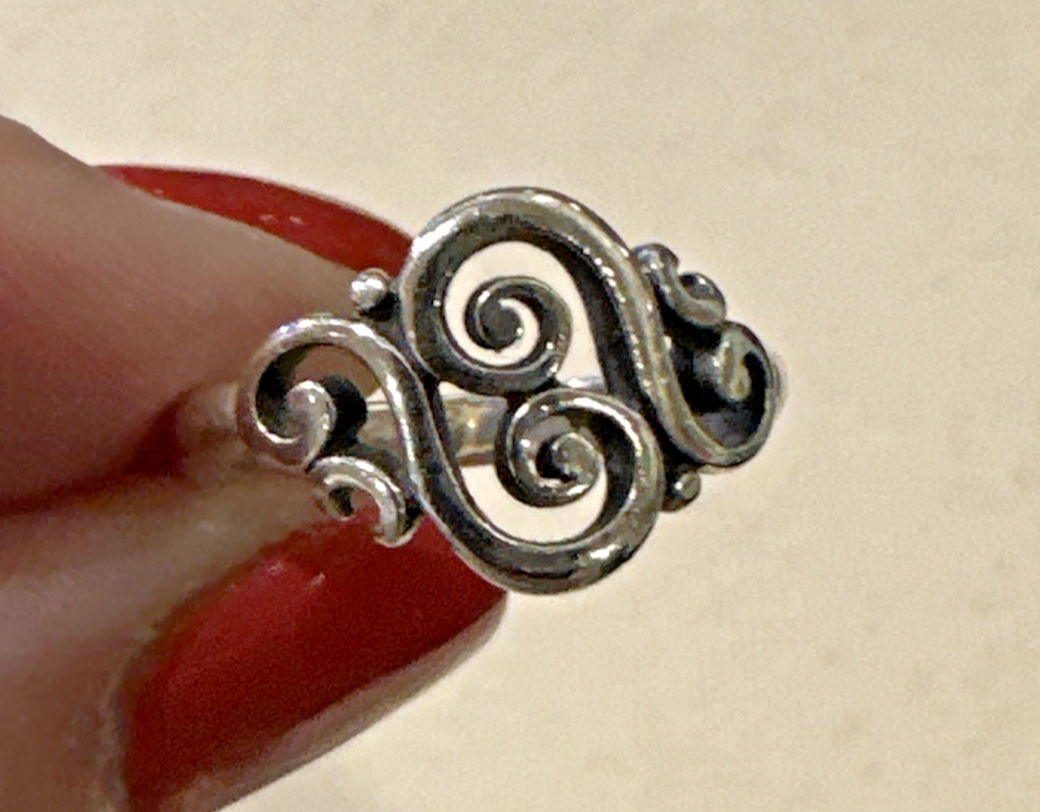 James Avery Sterling Silver Spanish Swirl Ring Size 5.75 Filigree ...