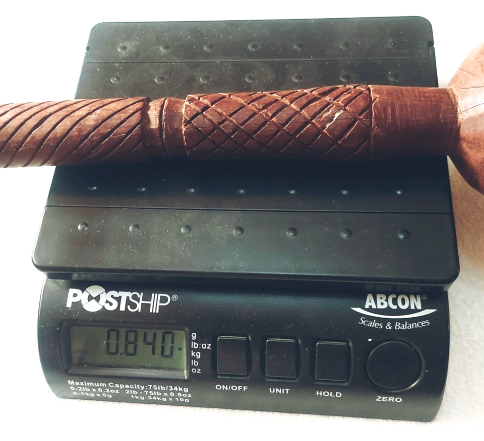 2x African carved Maasai Rungu talking / throw sticks / Knobkerry club ...