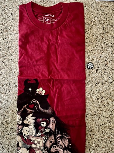 New Double Sided Undertale Red Tee Made In USA Size S + Button | eBay UK