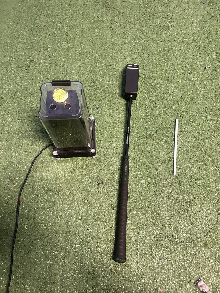 Square Golf Launch Monitor Black Indoor/Outdoor with swing stick and ...