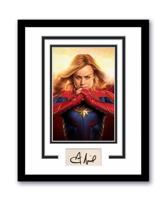 Captain Marvel Brie Larson Autographed Signed 11x14 Framed Photo ACOA ...