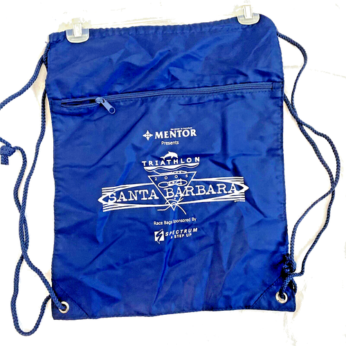 Santa Barbara Triathlon 2005 Drawstring Backpack Race Bag Size 17x14 ...