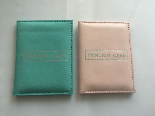 Aqua or Pink Faux Leather Pension Bus Pass Wallet Holder Travel Pass ...