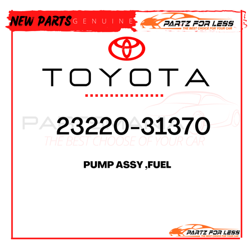 23220-31370 TOYOTA GENUINE PUMP ASSY FUEL 2322031370 NEW OEM | eBay