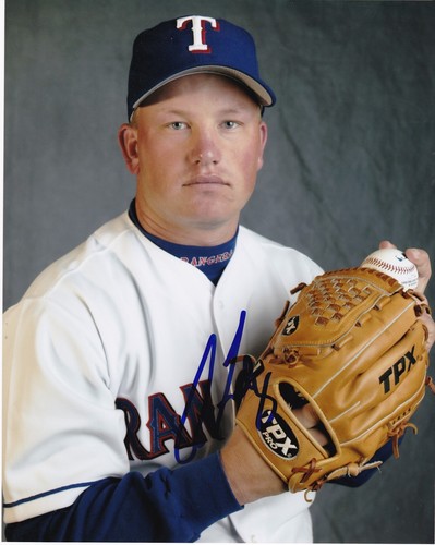 AARON FULTZ TEXAS RANGERS ACTION SIGNED 8x10 | eBay