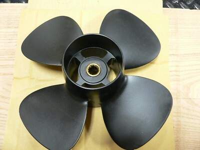 10x5 Pitch HIGH THRUST 4-Blade Propeller for JOHNSON/EVINRUDE 8-15 HP ...