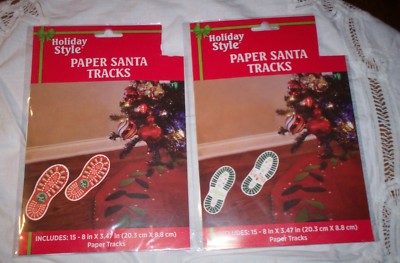 HOLIDAY STYLE Santa Boot Tracks PACK OF 15 New FREE SHIPPING 2 STYLES 8 ...