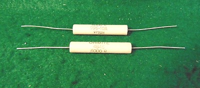 (2) OHMITE 6K 11 WATT SERIES 99 MOLDED RESISTOR NOS | eBay
