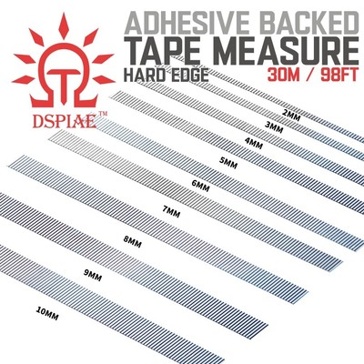 DSPIAE: Adhesive Backed Tape Measure - Hard Edges - 30m / 98ft | eBay