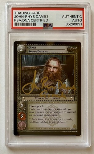 2003 LOTR Lord of the Rings Gimli RC John Rhys-Davies SIGNED PSA DNA ...
