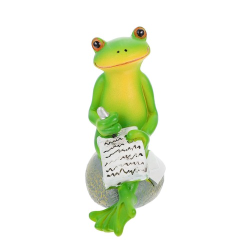 Resin Frog Crafts Lovers Office Frogs Ornament Adornment Garden Decor ...