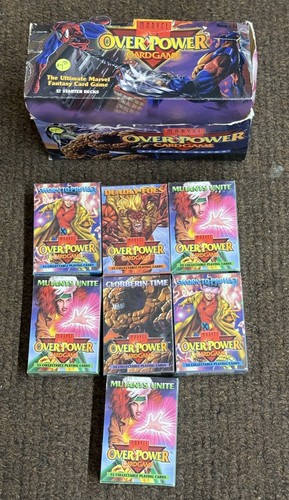 Marvel Overpower Starter Deck Lot Of 7 Decks Factory Sealed Original ...