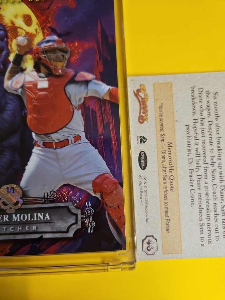 2025 YADIER MOLINA MONSTER HIT SP 1/1 4X6 JUMBO WILD CARD ST. LOUIS ...