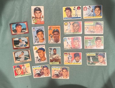 1953-57 Topps Bowman Baseball Card Lot - 23 Card Lot - Low To Mid Grade ...