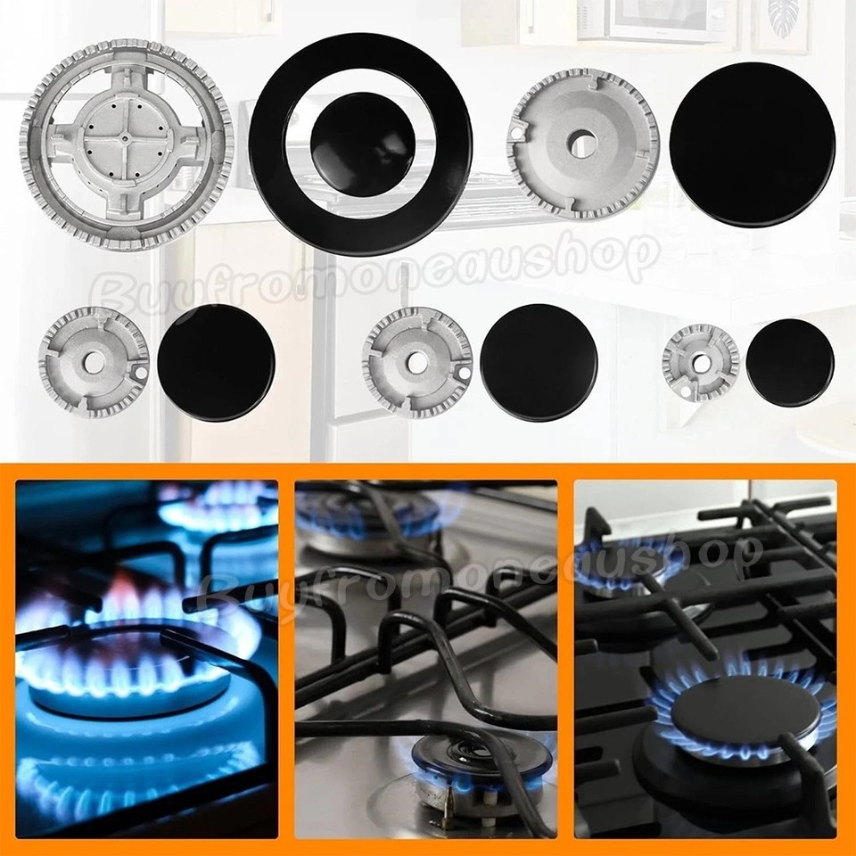 5pcs/set Cooker Hat Set Stove Lid Cast iron Upgraded Fits Most Gas ...