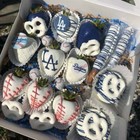 Los Angeles Dodgers Edible Image Toppers. Edible Round Pre Cut Stickers ...