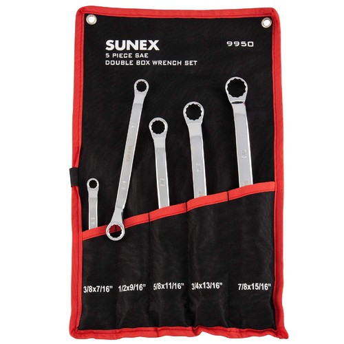 Sunex 9950 Sae Double Box Wrench Set 5 Piece | eBay