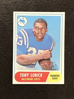 1968 Topps Football Tony Lorick Card #204 EX Baltimore Colts | eBay