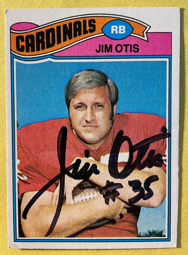 SIGNED JIM OTIS 1977 TOPPS FOOTBALL CARD AUTOGRAPH - CARDINALS | eBay