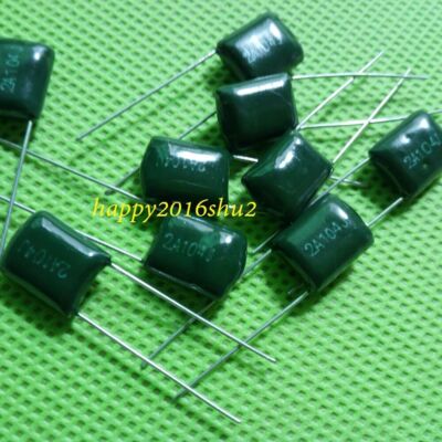 DIP NEW Polyester poly Film capacitors 2A104J 100nF 0.1uF 100V 50PCS ...