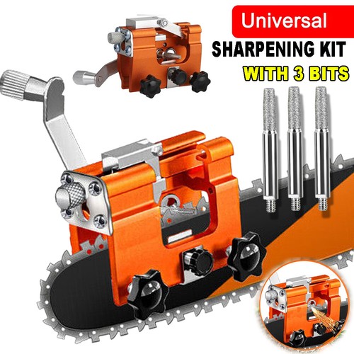 Universal Chainsaw Teeth Sharpener Chain Grinder Sharpening Jig File Tool Kit UK | eBay