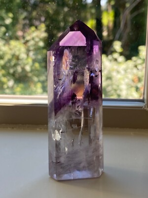 Exquisite Smoky Amethyst Tower, Natural Crystal Obelisk, Gem Quality ...